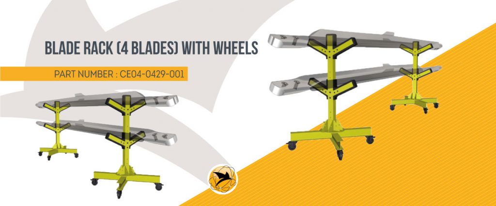BLADE RACK (4 BLADES) WITH WHEELS – CE04-0429-001 – EMSAAERO ...